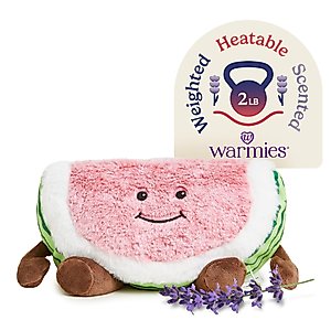 warmies Microwavable & Stuffed Animals, Watermelon - Heated Stuffed Animal Plushie for Warmth & Comfort - Cute Soft Plush Toys for Adults & Children (Boys, Girls, Babies & Toddlers)