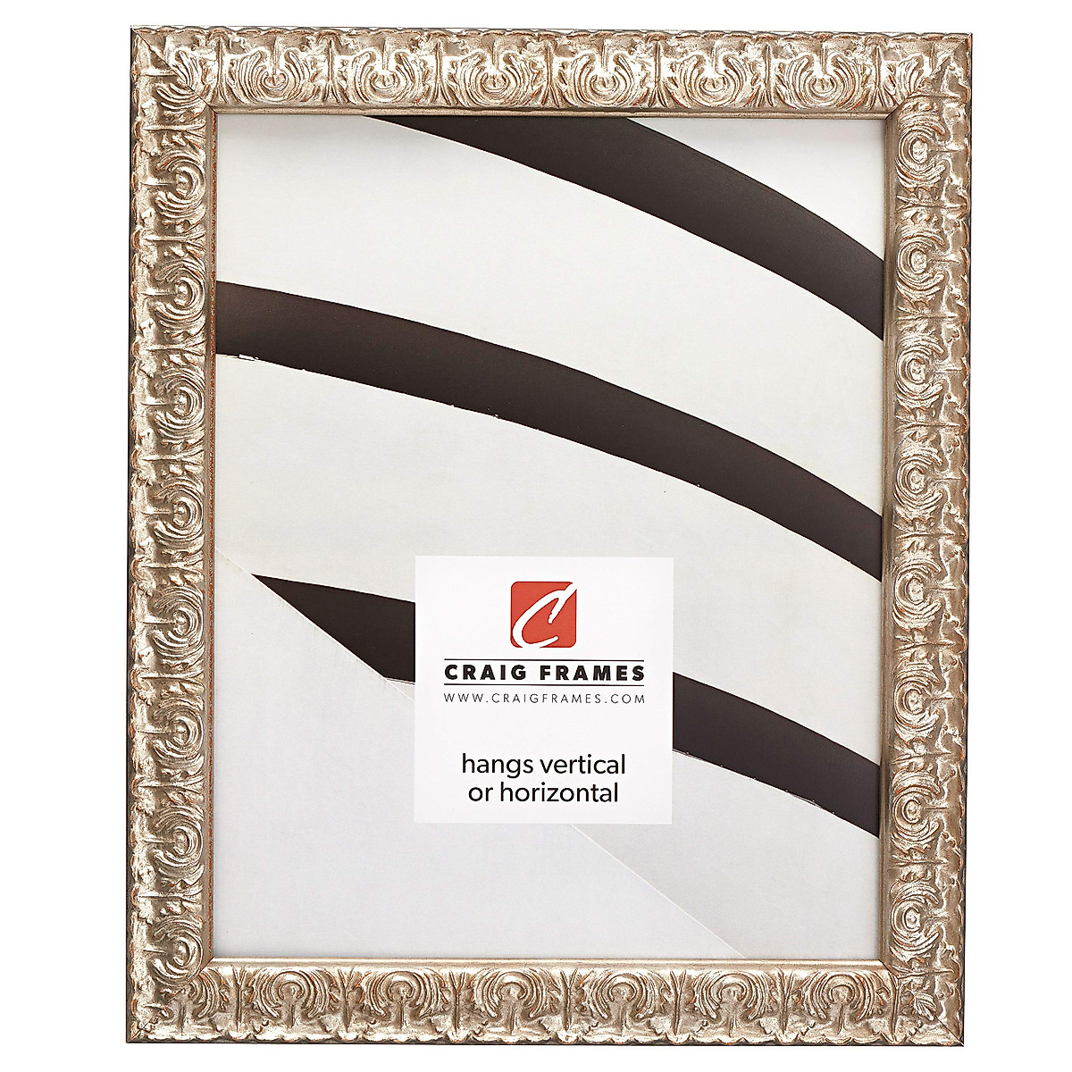 Craig Frames Versailles Picture Frame, 16 x 20 Inch, Silver