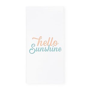 The Cotton & Canvas Co. Hello Sunshine Soft and Absorbent Kitchen Tea Towel, Flour Sack Towel and Dish Cloth
