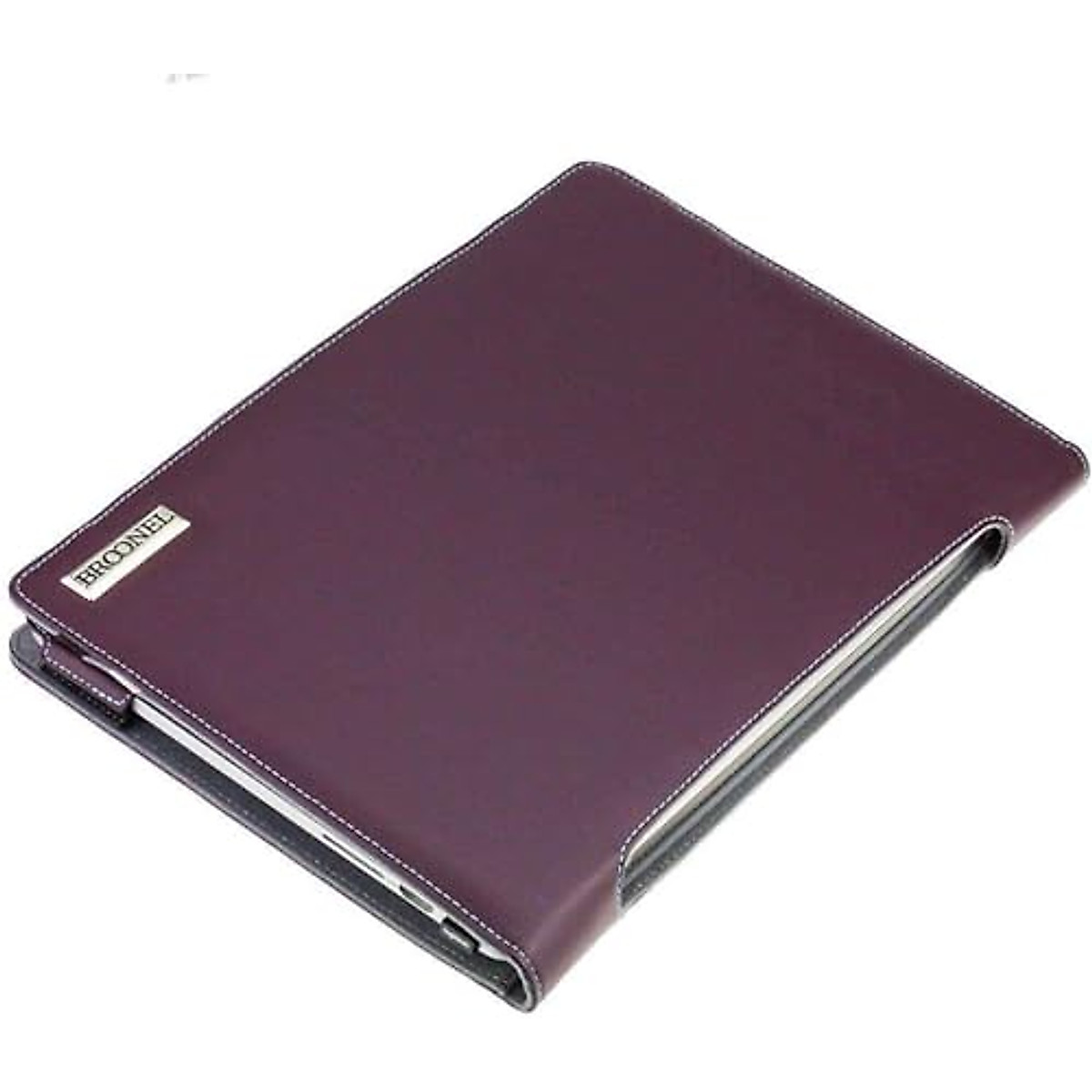 Broonel - Profile Series - Purple Leather Laptop Case Compatible with Toshiba Satellite Radius C40-C