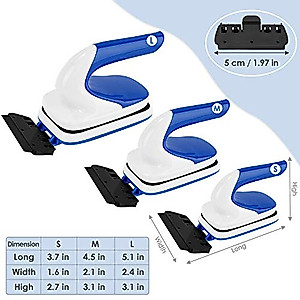 Lukovee Magnetic Aquarium Algae Scrapers Fish Tank Cleaner, Strong Magnet Scratch-Free Glass Cleaner Floating Aquatic Clean Brush with Easy Use Solid Handle (Medium)