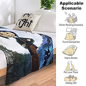 Ultra-Soft Anime Blankets Throw Blanket Fleece Blankets for Couch Bed Sofa, Warm Bedding Blanket 40"x50"