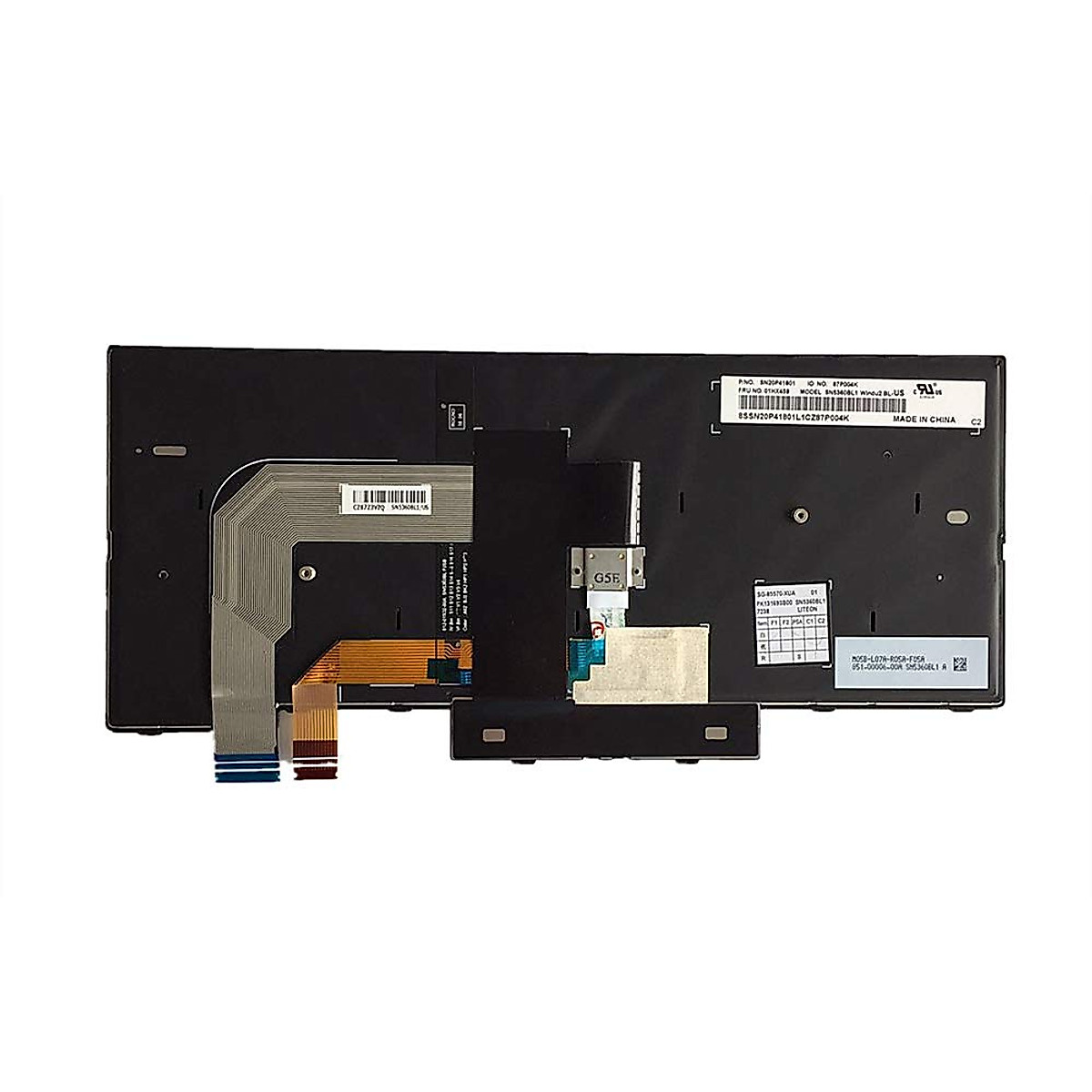 New Laptop Replacement Backlight Keyboard for Lenovo Thinkpad T470 T480 A475 A485 01HX459 01AX487 01HX499 01HX419 01AX528 US