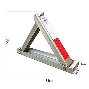 Parking Locks Parking Piles Parking Barriers Thick Stainless Steel Type a Triangular Locked Car Parking Spaces Lock Occupying Integrally Molded Crash,55 X 8 X 35Cm Bollard