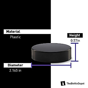 The Bottle Depot - 24 Pack - 2 oz Glass Jars with Black Lids - Green - 53-400 Neck Finish - UV Rays Protection