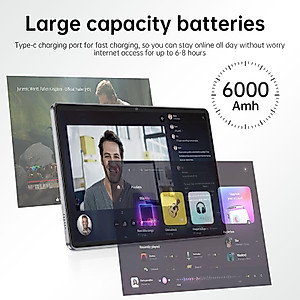 Tablet 10.1 inch Android 13 Tablet PC Latest Update Octa Core Processor 8(4+4) + 64GB Storage, 1TB Expand Support, Dual Camera, with 4G Cellular Tablet, WiFi, FM, Bluetooth, GPS, HD Display Metal Body