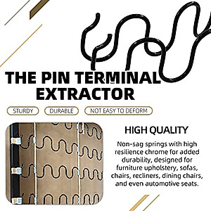 Wokape 31Pcs Couch Spring Repair Set, 27 Inch No Sag Springs, S-Clips, Hooks, Dual Hook Tension Springs, Nails and Dust Cover, Sofa Upholstery Spring Replacement Kit for Repair Couch Recliner Chair