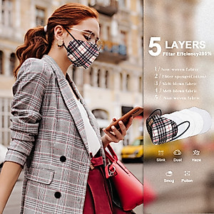 KN95 Face Masks with Design, 60 Pack Individually Wrapped, 5 layer for Adults Women Men