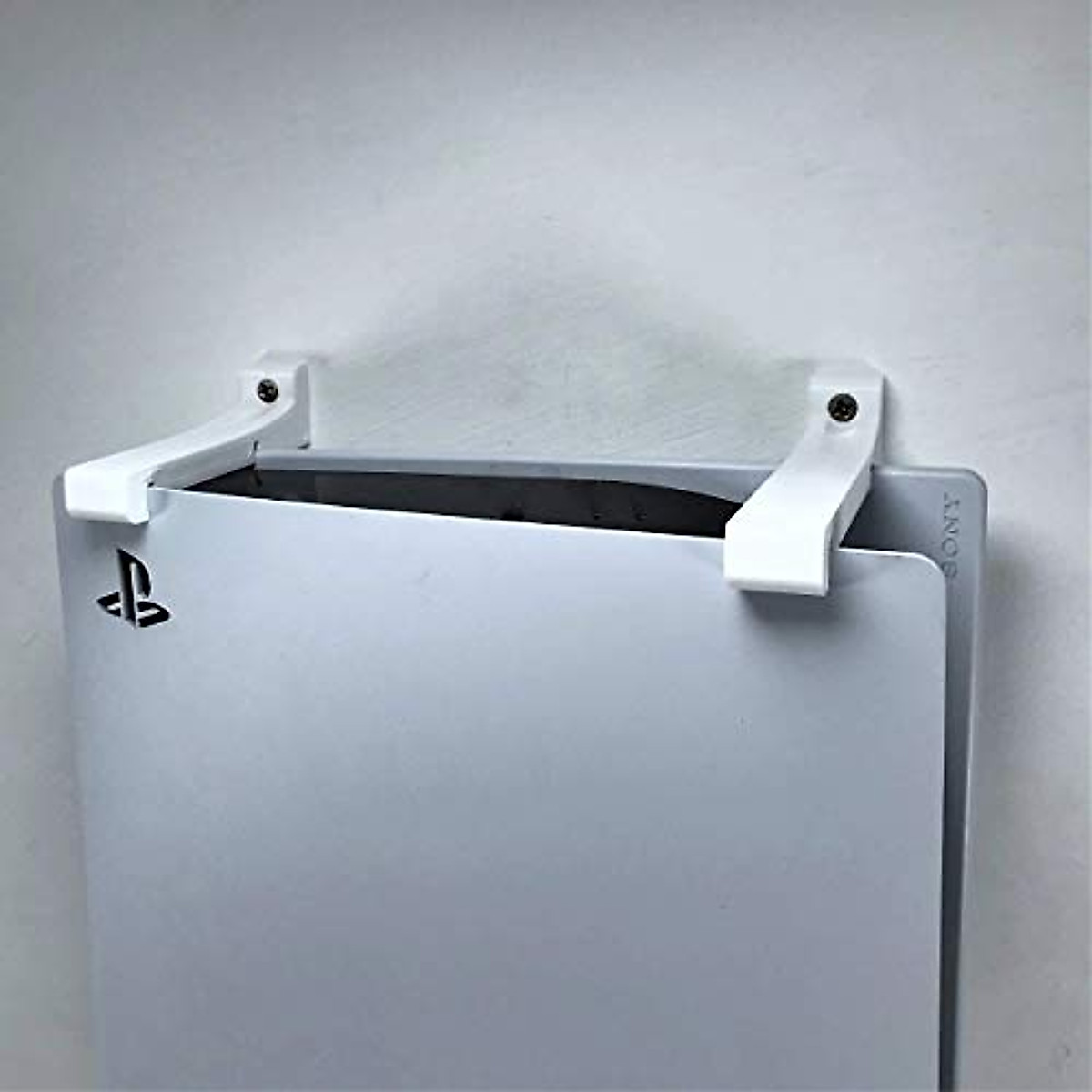 3D Cabin PS5 Wall Mount Wall Bracket Holder Stand for Play Station 5 Disc Corner Support Any Orientation White Left