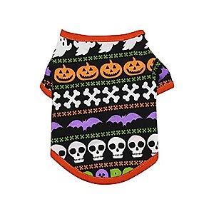 Pet Clothes for Small Dogs Girl Halloween Shirts Puppy Shirts Pet Clothes Funny Halloween Cosplay Pet Costumes