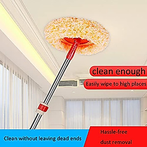 Mops for Floor Cleaning, 360° Rotatable Adjustable Cleaning Mop, 2023 New Telescopic Microfiber Dust Wall Cleaner Mop for Ceiling Floor