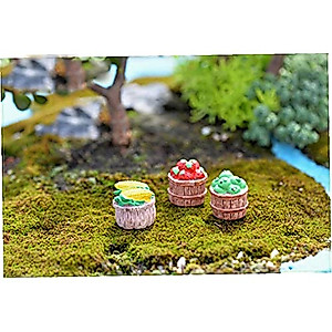 Strawberry Corn Fruit Resin Fairy Garden Craft Decorationterrarium Miniatures 3pcs