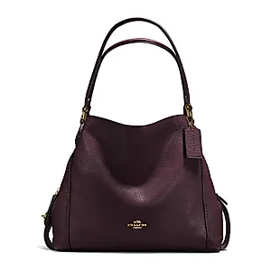 Coach Edie Shoulder Bag 31 Oxblood/Light Gold