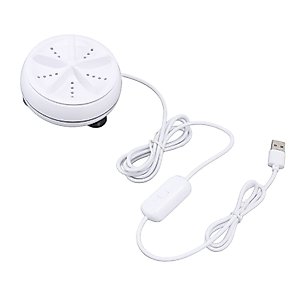 Mini Washing Machine, Turbine Clothes Washing Machines, Portable Turbo Washer for Travel, Low Noise USB Powered Washer for Home, Apartment, RV