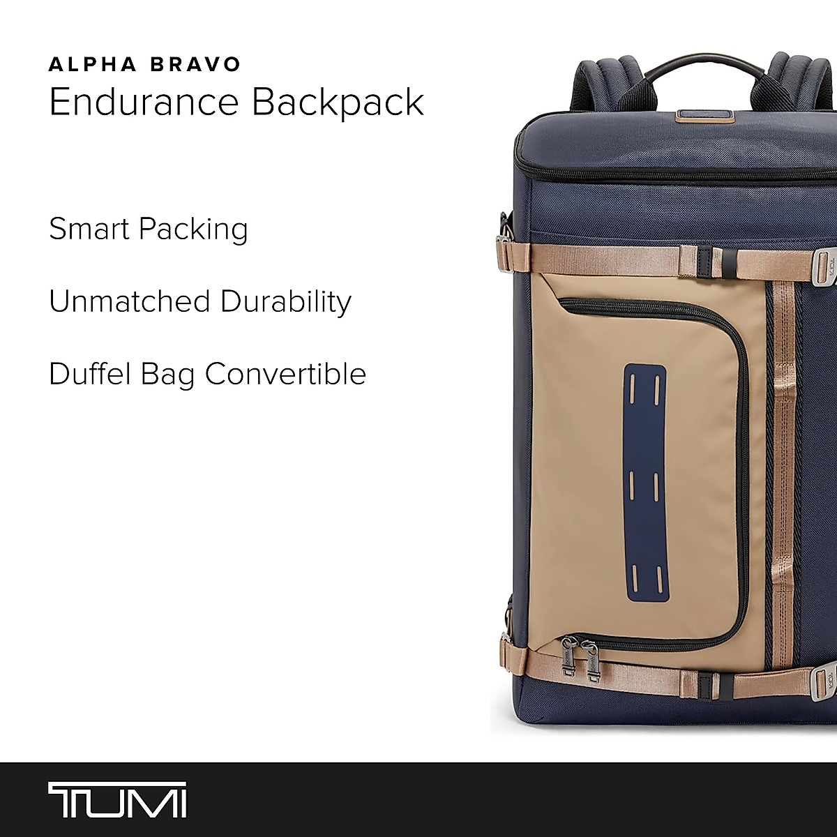TUMI - Alpha Bravo Endurance Backpack - Midnight Navy/Khaki