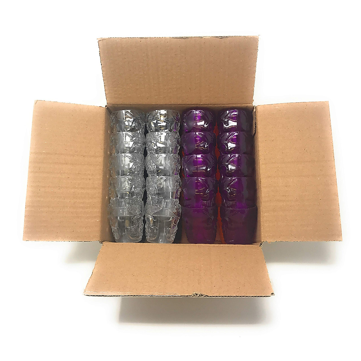 Funiverse 40 Bulk Halloween Skull Party Favor Shot Glasses or Dessert Cups - ideal for kids of all ages