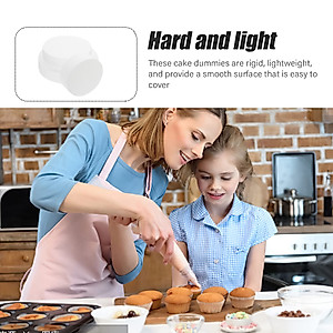 BESTonZON Wedding Cake Stand Round Cake Foam 3Pcs Round Cake Foams Cake Dummies Round Cake Foam Display Foam Cake Dummies for Decorating Practice Mould Cake Dummies Candy Set