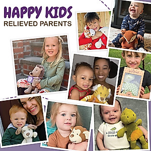 WILD BABY Rabbit Bunny Stuffed Animals, Warmie for Kids, 10 Inch, Microwavable, Heatable Clay Beads, Squishmallow Plush Pal with Dried Lavender Aromatherapy, Soft & Cuddly