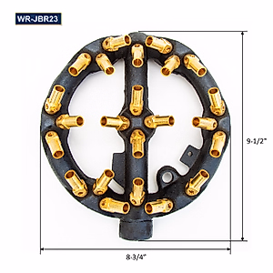 Chinese Wok Range 23 Tips Jet Burner, Copper Tips, Cast Iron Body, Natural Gas WR-JBR23NG