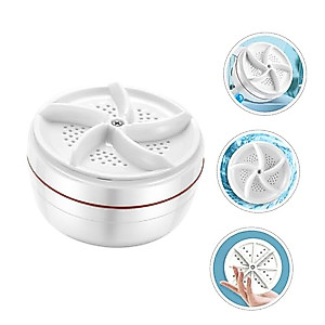 LIFKICH 5pcs Mini Washing Machine Mini Lavadora Travel Washer Mini Portable Washer Bucket Washing Machine Mini Dishwasher for Sink Mini Washer Portable Clothes Washer White Plastic