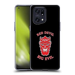 Head Case Designs Officially Licensed WWE Undertaker Red Devil Big Evil Superstars 8 Soft Gel Case Compatible with Oppo Find X5 Pro