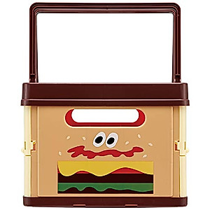 Skater BWOT13 Storage Box, Foldable, Storage Case, Basket, Burger Conx, Mix, 7.1 x 9.8 x 7.7 inches (38 x 25 x 19.5 cm)