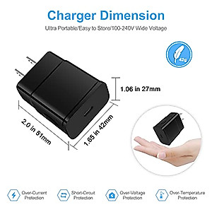 Super Fast Charger Type C,25W USB C Wall Charger Block Box Power Brick Fast Charging for iPhone 14,Samsung Galaxy A13 5G,S23 Ultra,S22 FE,A14,S21,A03s,A54,A23,A04s,A34,iPad Pro/Air 4,Google Pixel 7pro