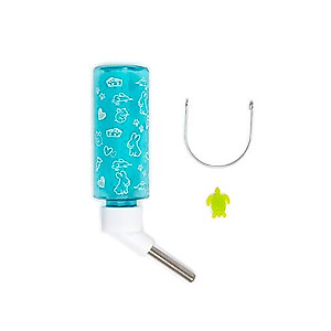 Lixit Critter Bright Water Bottles for Hamsters, Rabbits, Chinchillas, Ferrets, Guinea Pigs and Other Small Animals (4 Ounce, Assorted Colors Pack of 1)