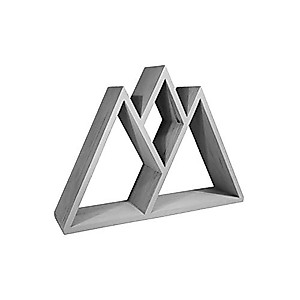 GSM Brands Mountain Shelf - Rustic Geometric Home Decor for Bedroom Living Room and Beyond (16.5 Inches X 12.25 Inches)