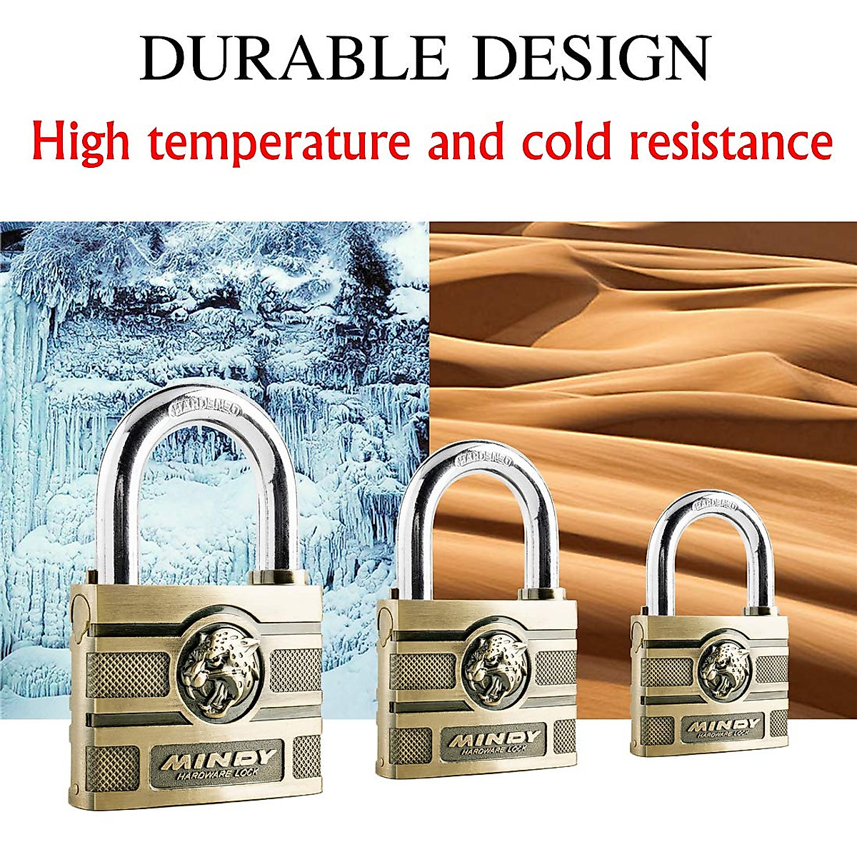 2in Hardened Keyed Hardware Padlock with 4 Special Keys