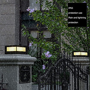 XLBHLH LED Post Light Outdoor, Modern Outdoor Column Lights IP65 Waterproof Aluminum Pillar Lights Outdoor Lighting for Yard Garden Patio Path with Acrylic Lampshade, 27X13CM