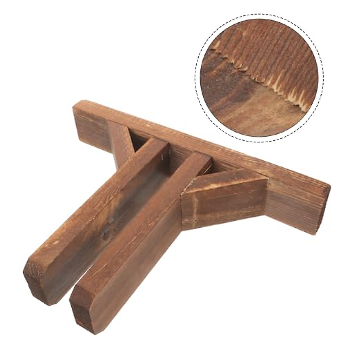 CIYODO Solid Wood Screen Base Fences Household Screen Feet Partition Holders Patio Fence Base Thickened Divider Base Room Divider Clamps Household Divider Base Divider Fence Base Wooden