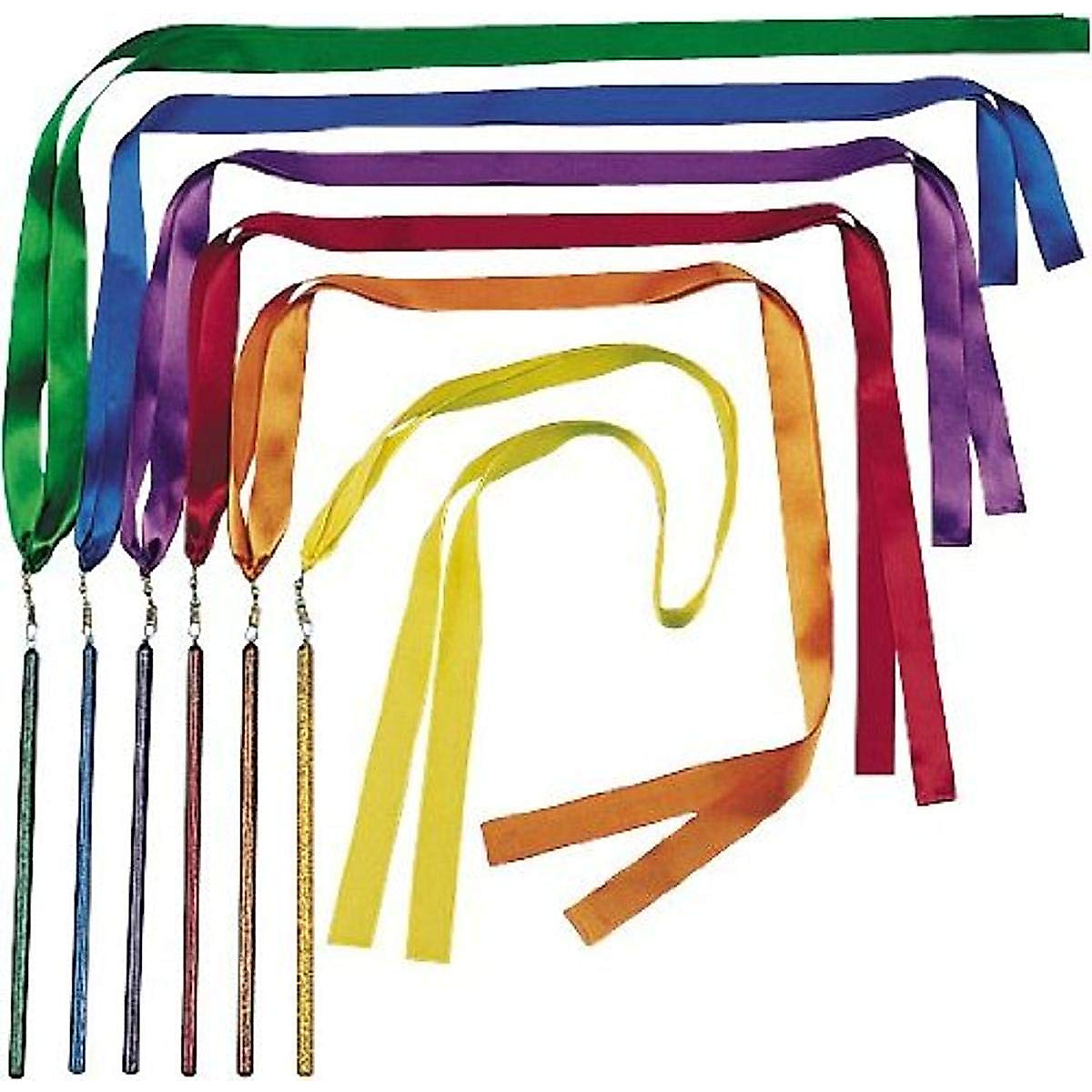 US Games Color My Class Ribbon Wand Set, 3-Feet
