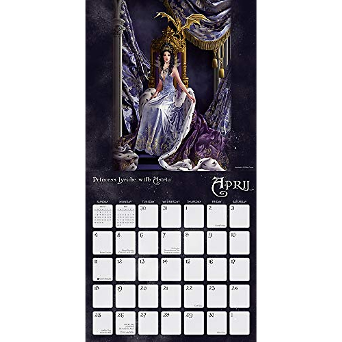 2021 Dragon Witches The Art of Nene Thomas 16-Month Wall Calendar