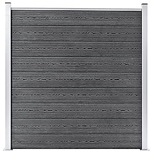 Pool Gate Safety Yard Fencing Gate Door for Backyard Garden Outdoor Dog Chicken Privacy Fence Gate for Dirt Concrete Garden Fence WPC 70.9"x73.2" Gray