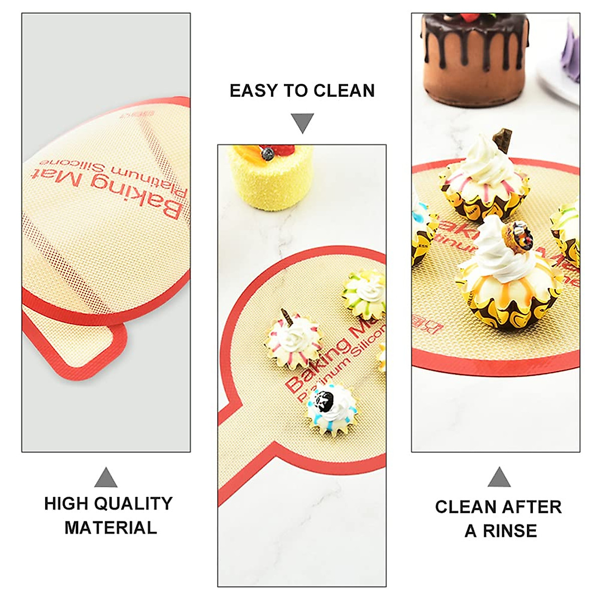 Silicone Baking Mat for Oven Bread Baking:Long Handles Sling Baking Mat Gentler Safer & Easier to Transfer for Dough, Bread Baking Supplies