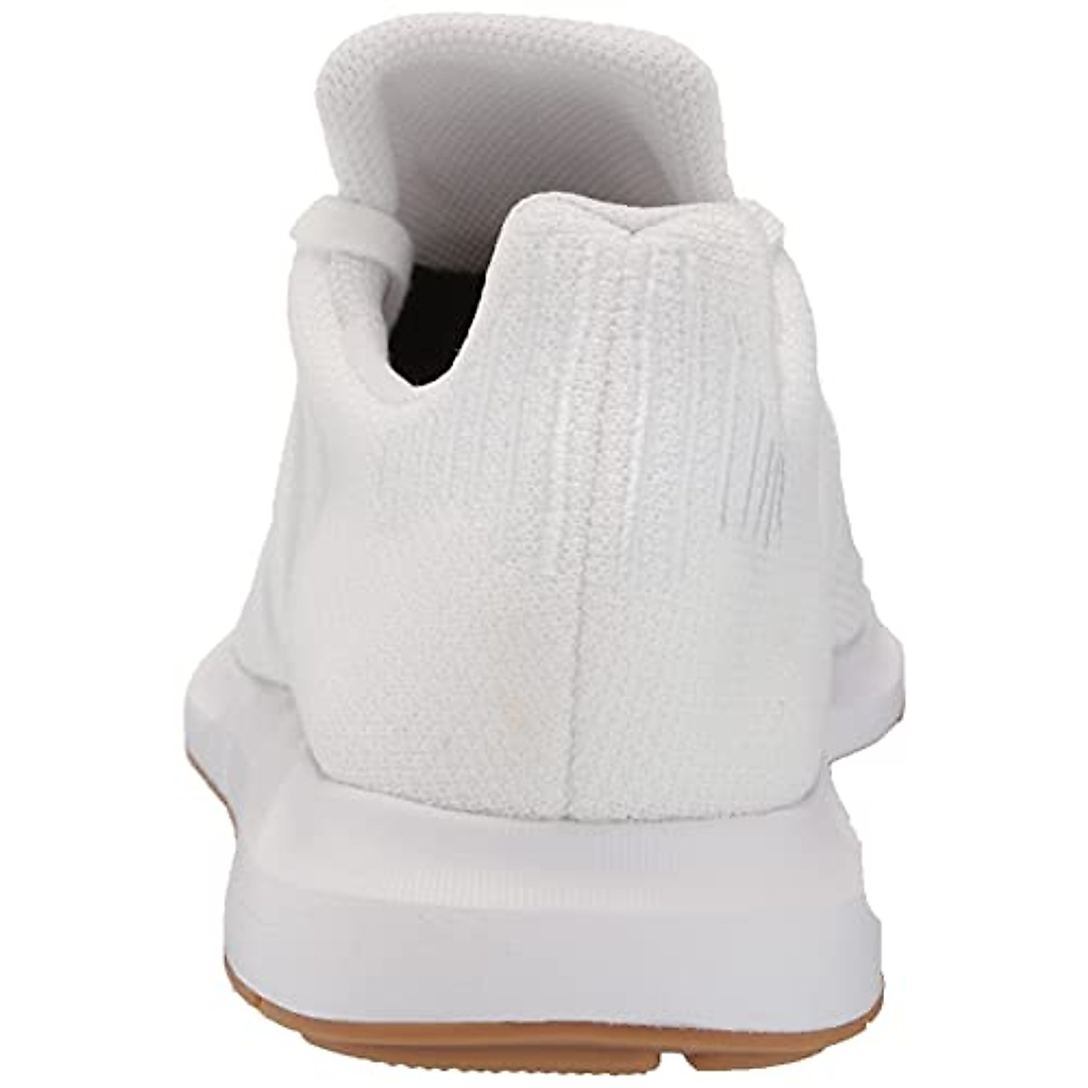 adidas Men's Swift Running Shoe, White/White/Gum, 10