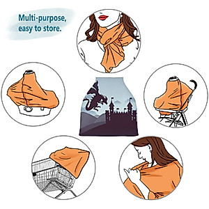 Nursing Cover Breastfeeding Scarf Fly Dragon- Baby Car Seat Covers, Infant Stroller Cover, Carseat Canopy(o)