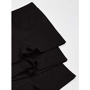 Hanes Little Girls' Jersey Short (Pack of 3), Ebony, Medium