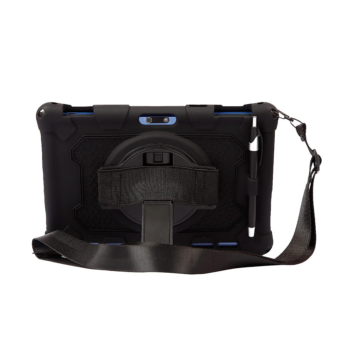 HminSen Case for Pritom M10 Tablet 10 inch,Silicone Stand Cover for QunyiCO Y10 Tablet 10 inch/Gateway Tablet 10 inch/Voger priorpad X100 Tablet 10 inch/Digiland Tablet Model:DL1036 (Black)