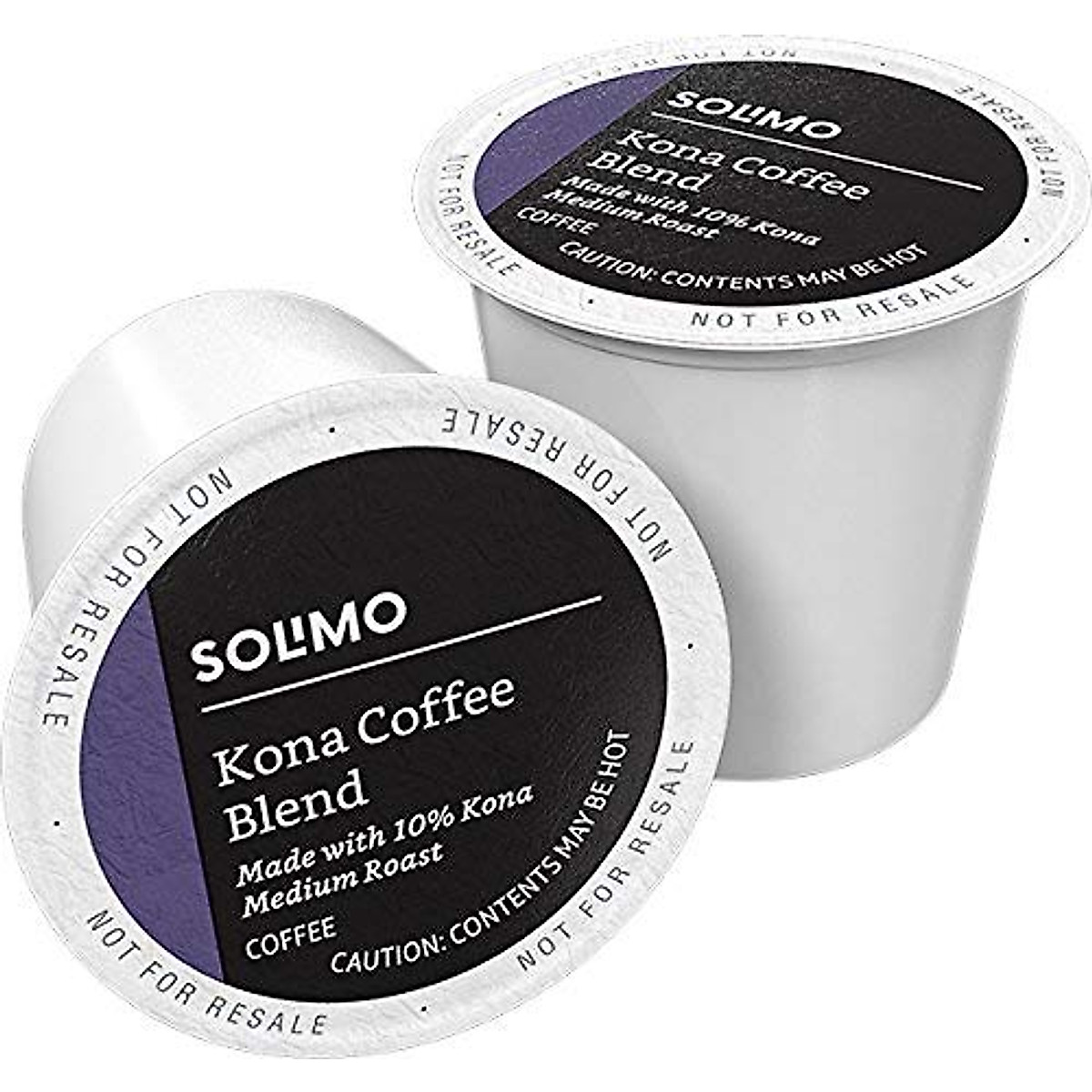 Amazon Brand - 100 Ct. Solimo Medium Roast Coffee Pods, Kona Blend & 100 Ct. Solimo Decaf Light Roast Coffee Pods, Breakfast Blend, Compatible with Keurig 2.0 K-Cup Brewers