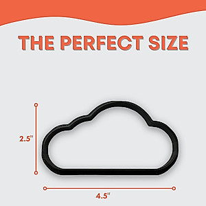 Cloud Cookie Cutter with Easy to Push Design, for Baby Shower, Work Events, and Birthday Celebrations (4 inch)