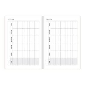 Letts of London Inspire Academic Weekly/Monthly Planner, August 2023 to July 2024, Week-to-View, Sewn Binding, Multilingual, A5 Size, 8.25" x 5.875", White (C031386-24)