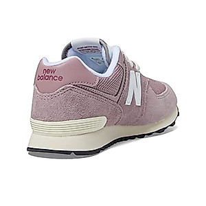 New Balance Girls 574 V1 Disc Lace-Up Sneaker, Lilac Chalk/Sea Salt, 5 Big Kid