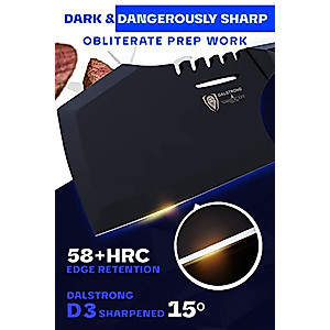 Dalstrong Massive Meat Cleaver Knife - 9 inch - Obliterator - Shadow Black Series - Black Titanium Nitride Coated - High Carbon 7CR17MOV-X Steel - Heavy Duty - Razor Sharp - Sheath - NSF Certified
