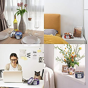 3 Pack Candles, Candles for Home Scented, 6.2 Oz Scented Candles, 100H Long Lasting Soy Candles, Candles Gifts for Women, Lavender | Orange Blossom | Mahogany Teakwood Scent