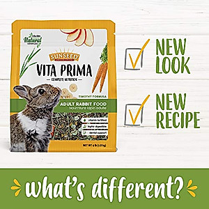 Sunseed Vita Prima Complete Nutrition Adult Rabbit Food, 4 LBS