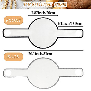 DOERDO Glass Fiber Baking Mats for Dutch Oven Bread Baking, Reusable Non-stick Bread Sling, Heat Resistant Baking Bread Pad for Dough Pastry