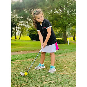 Fingerprints Junior Golf Club Set - Driver, Hybrid, 7i, PW, Putter with Stand Bag - Multiple Sizes - RH and LH (Golf Club Set for Kids 38"-45" Tall (~Age 4-7), Right)