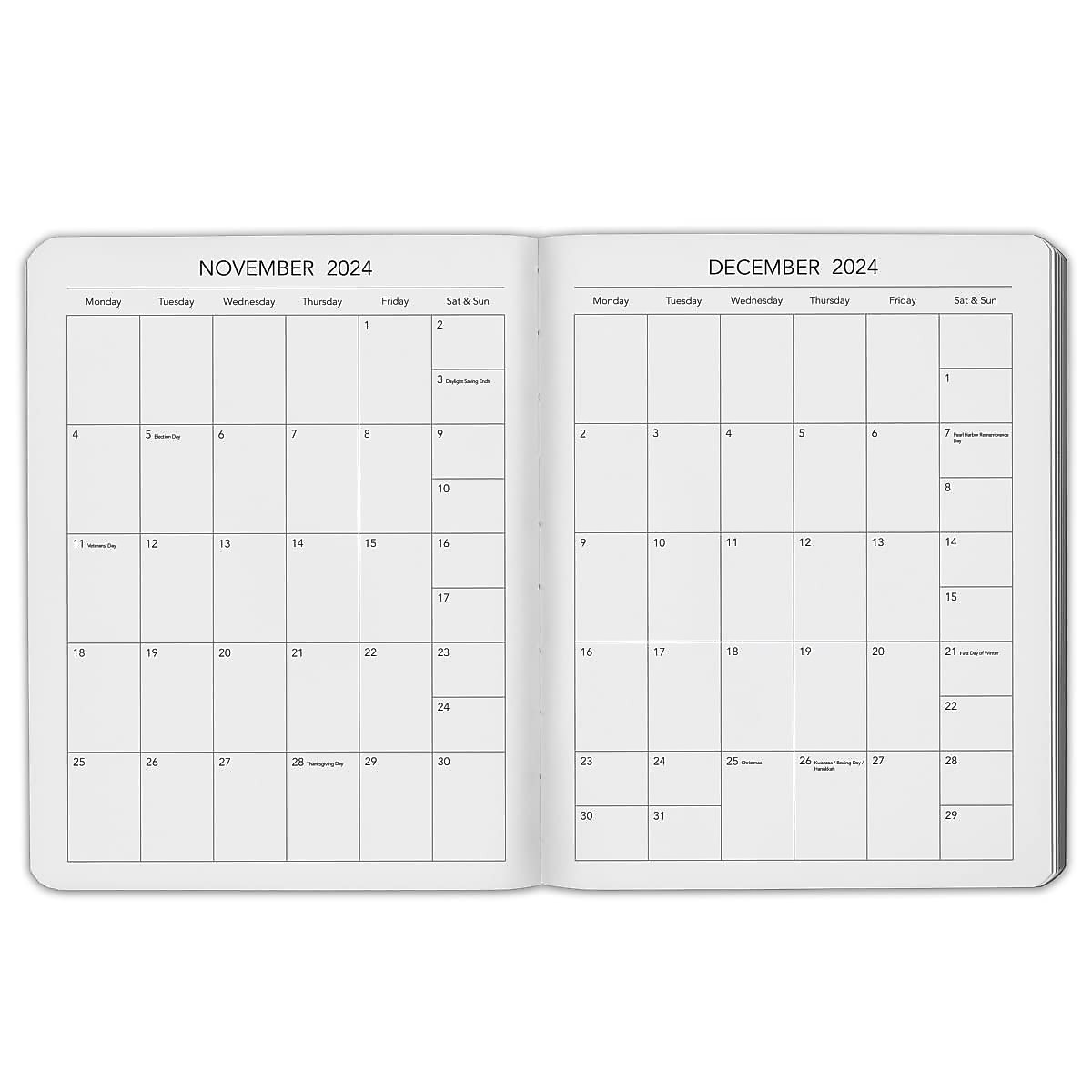Harbor Large Weekly Planner 2024 - Leida Navy - 9.75x7.5"